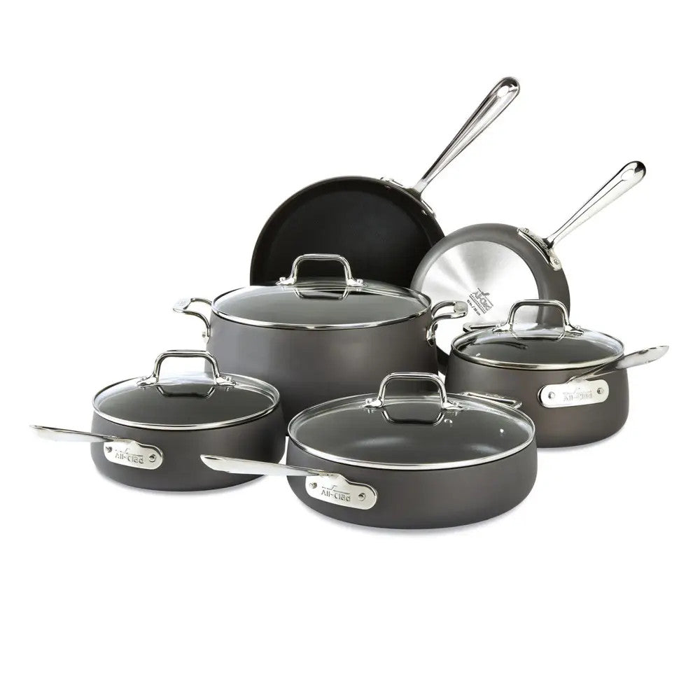 ALL CLAD E113SC64 HA1 Hard Anodized Nonstick Cookware 10PC Set – Home ...