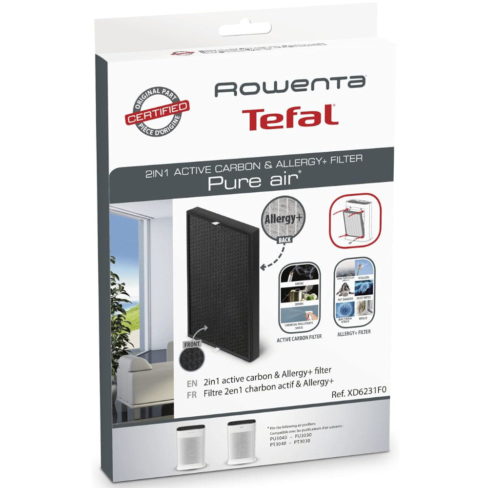 ROWENTA 2in1 Carbon & Allergy+ Filter - Pure AIR/Pure AIR Connect - XD ...